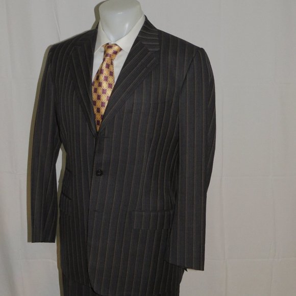 Domenico Spano | Suits & Blazers | Domenico Spano Bespoke Gray Stripes ...